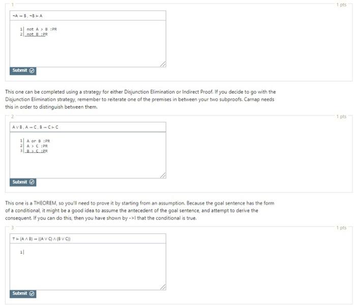 Solved Construct Proofs For Each Of The Following Arguments