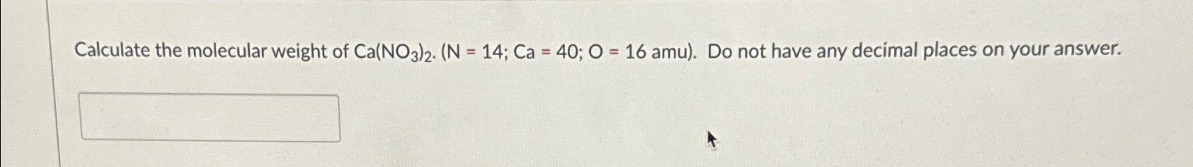 Solved Calculate the molecular weight of | Chegg.com