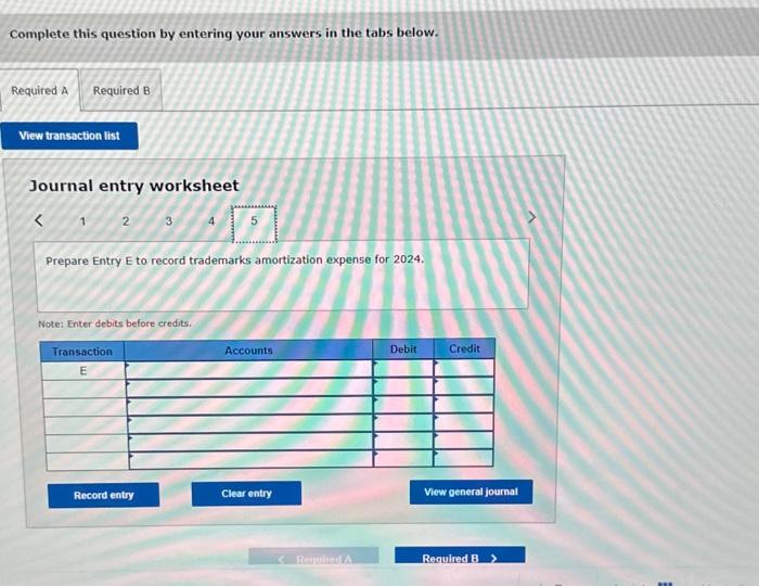 Solved Journal entry worksheet Prepare entry 51 to eliminate | Chegg.com