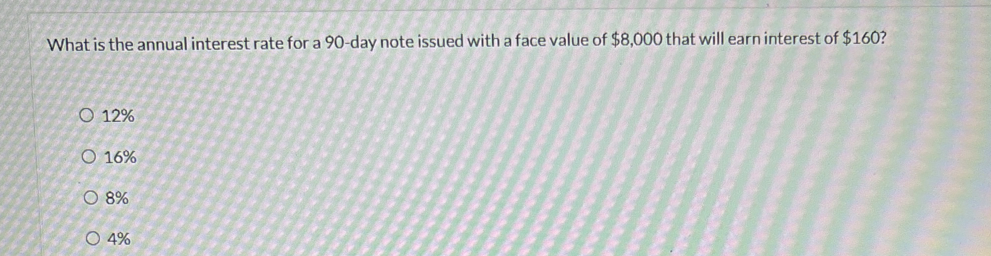 Solved What is the annual interest rate for a 90-day note | Chegg.com