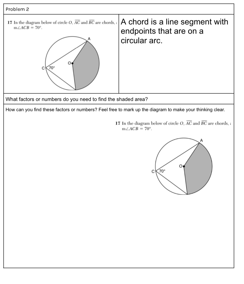 Solved Problem 217 ﻿In the diagram below of circle | Chegg.com