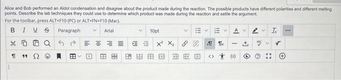 Solved Qice and Bob performed an Adol condensation and | Chegg.com