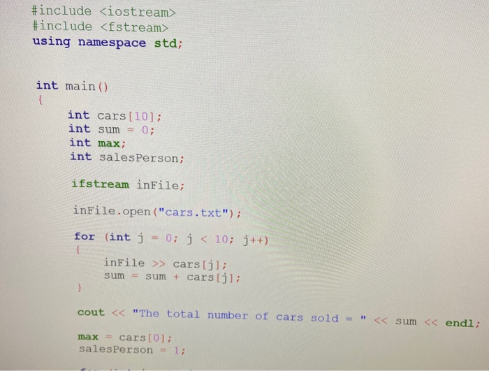 Solved A car dealer has 10 salespersons. Each salesperson | Chegg.com