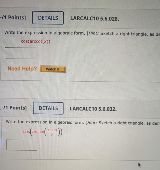 Solved Write the expression in algebraic form. [Hint: Sketch | Chegg.com