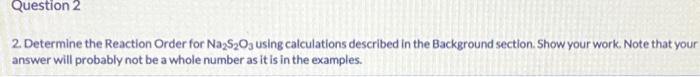 Solved (sec) Reaction "Rute" (sec−1)1. Determine the | Chegg.com