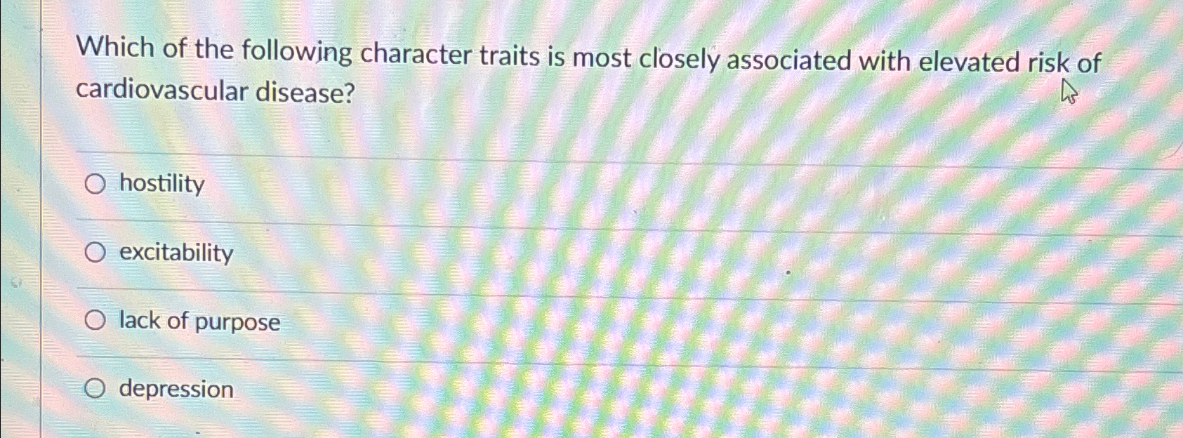 Solved Which of the following character traits is most | Chegg.com