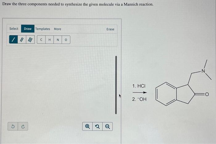 Solved Draw the three components needed to synthesize the | Chegg.com