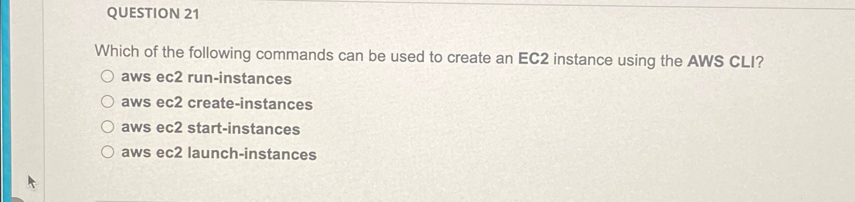 Solved QUESTION 21Which of the following commands can be | Chegg.com