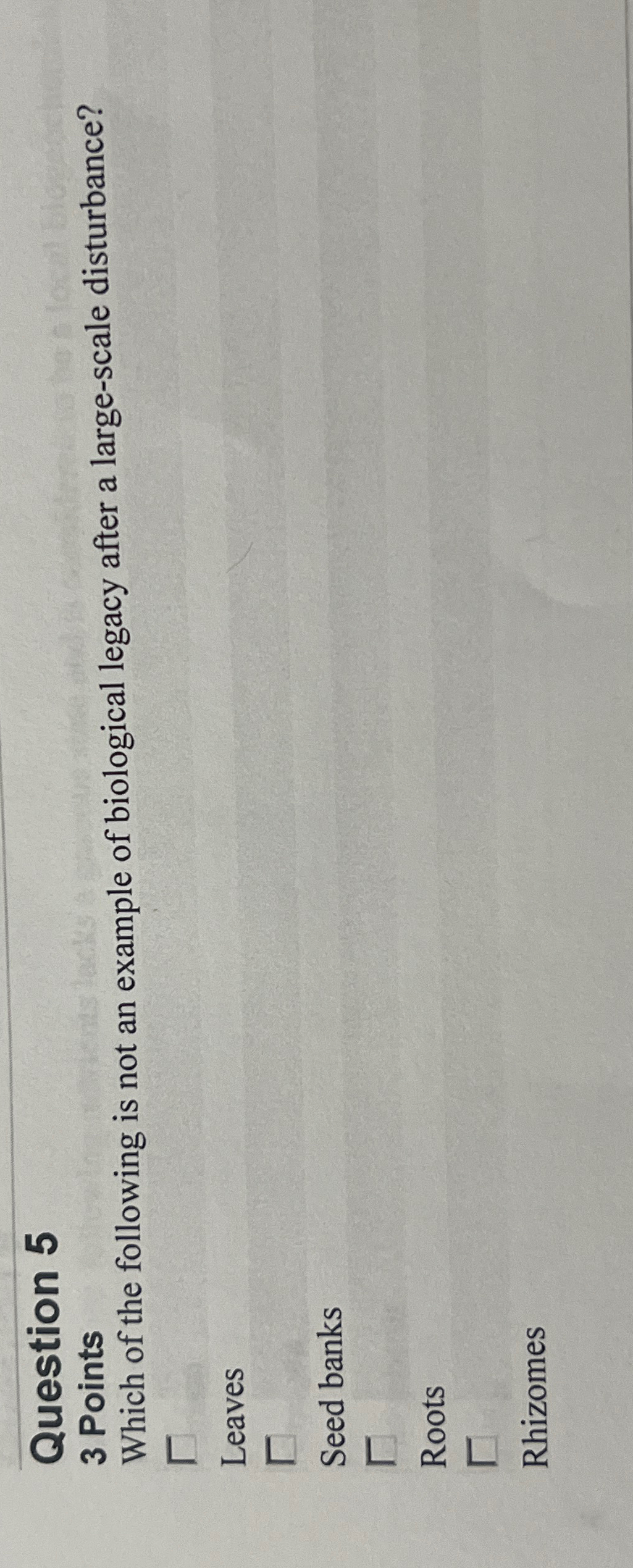 Solved Question 53 ﻿PointsWhich of the following is not an | Chegg.com