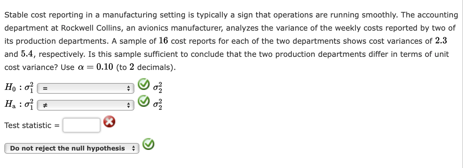 Solved Stable cost reporting in a manufacturing setting is | Chegg.com