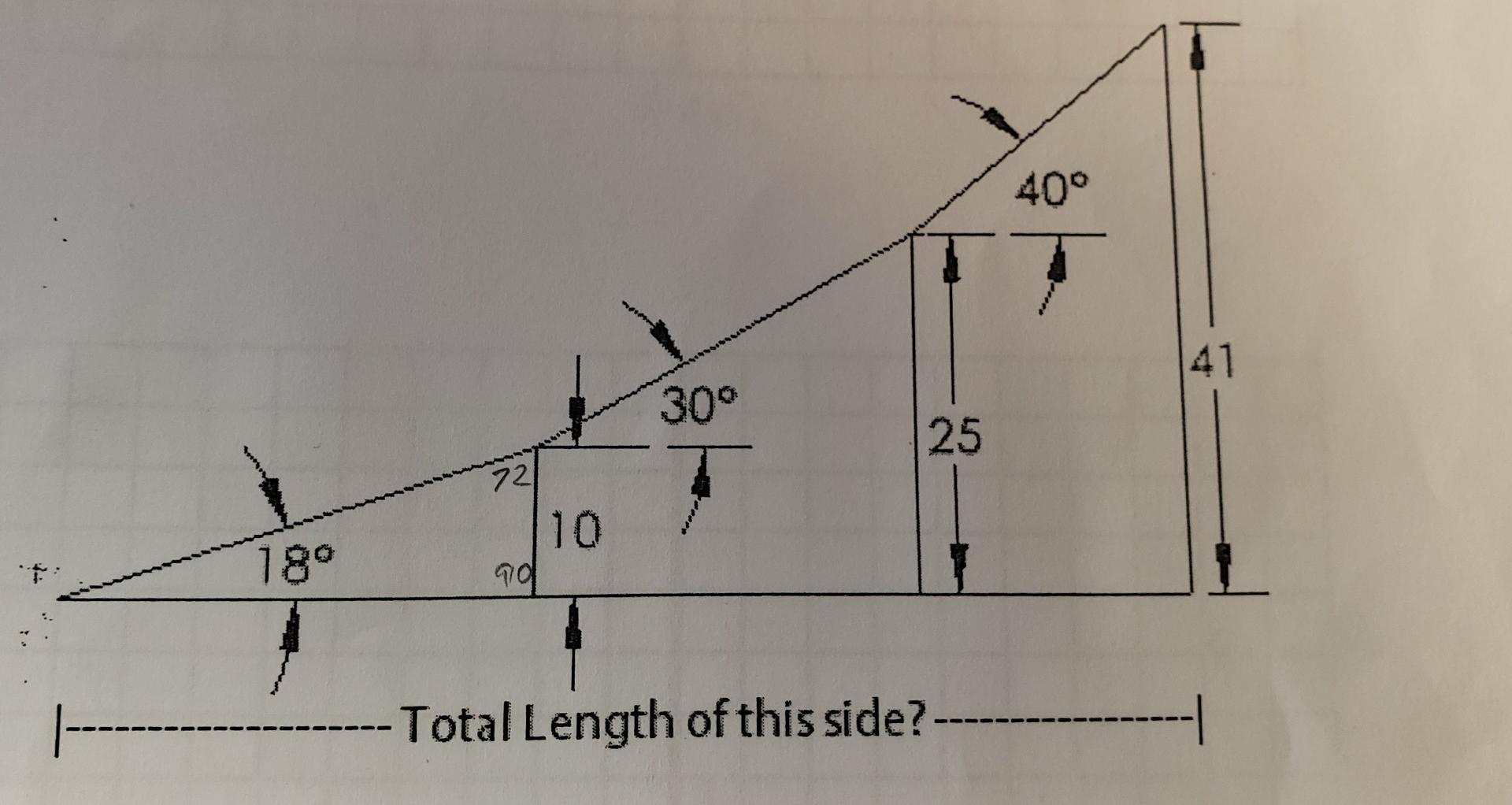 Solved need total length and show work please. | Chegg.com