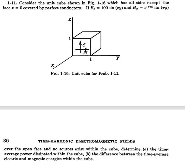 Solved 1-11. Consider the unit cube shown in Fig. 1-16 which | Chegg.com