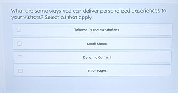 Solved What are some ways you can deliver personalized | Chegg.com