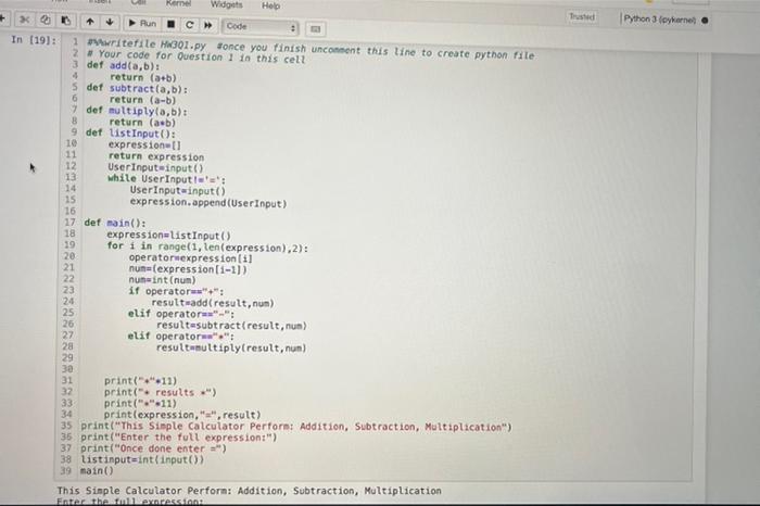 Solved We wil be buiding a simple calculator that will be | Chegg.com