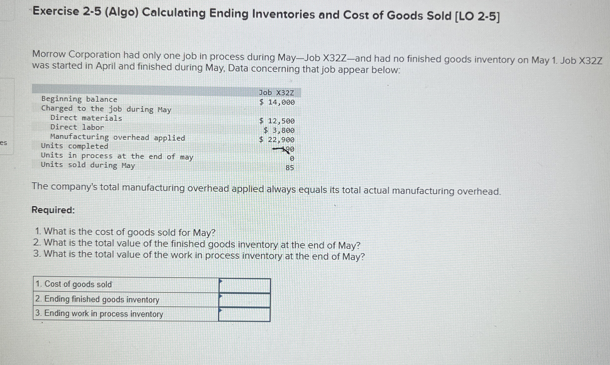 Solved Exercise 2-5 (Algo) Calculating Ending Inventories | Chegg.com Solved Exercise 2-5 (Algo) Calculating Ending Inventories | Chegg.com