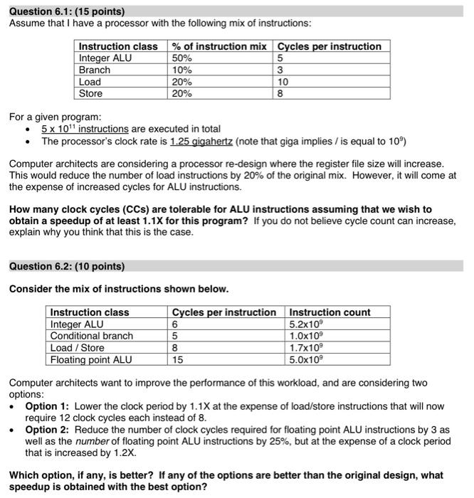 Solved Question 6.1: (15 points) Assume that I have a | Chegg.com Solved Question 6.1: (15 points) Assume that I have a | Chegg.com