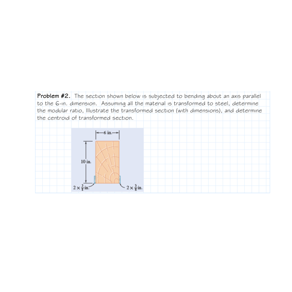 Solved Problem #2. ﻿The section shown below is subjected to | Chegg.com