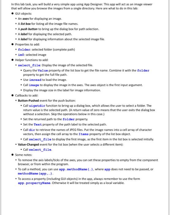 Solved In this lab task, you will build a very simple app | Chegg.com