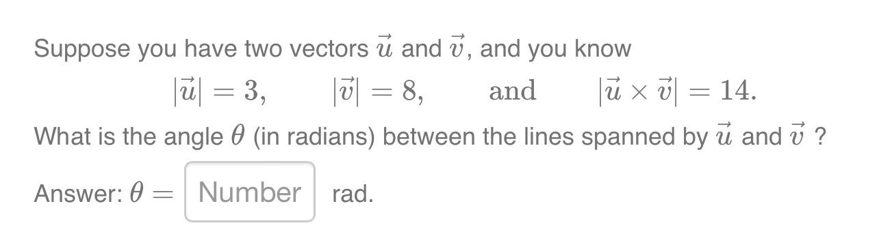 Solved Suppose you have two vectors vec(u) ﻿and vec(v), ﻿and | Chegg.com