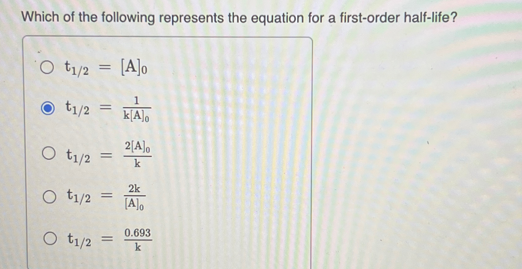 Solved Which of the following represents the equation for a | Chegg.com