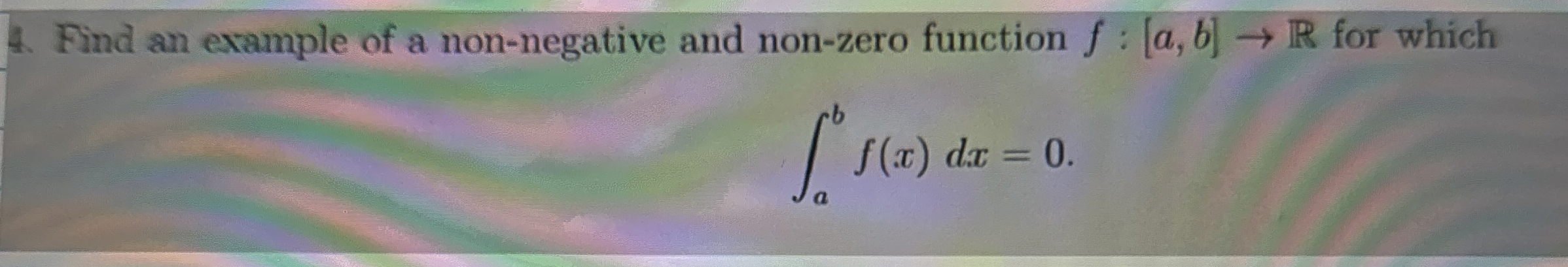Solved Find an example of a non-negative and non-zero | Chegg.com