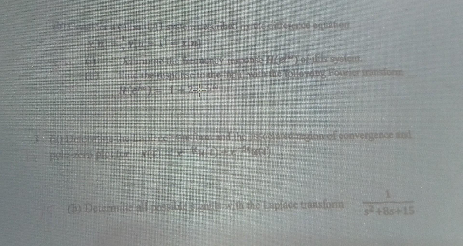 Solved (a) Consider the LTI system with input x[n] and | Chegg.com
