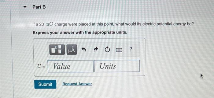 Solved At one point in space, the electric potential energy | Chegg.com