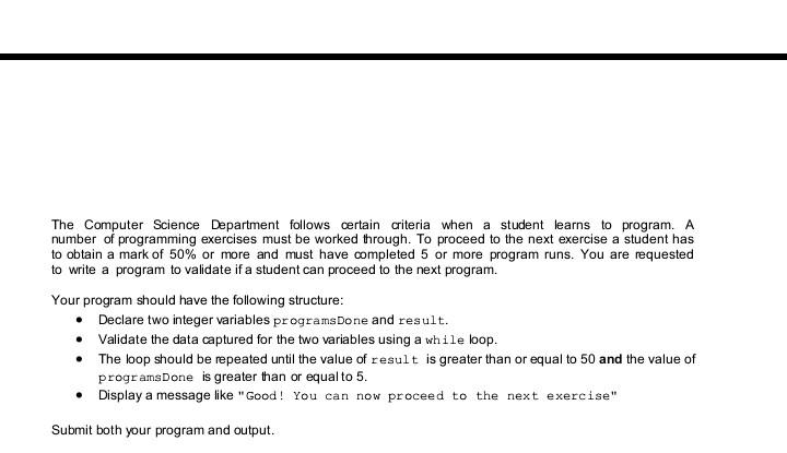 Solved The Computer Science Department follows certain | Chegg.com
