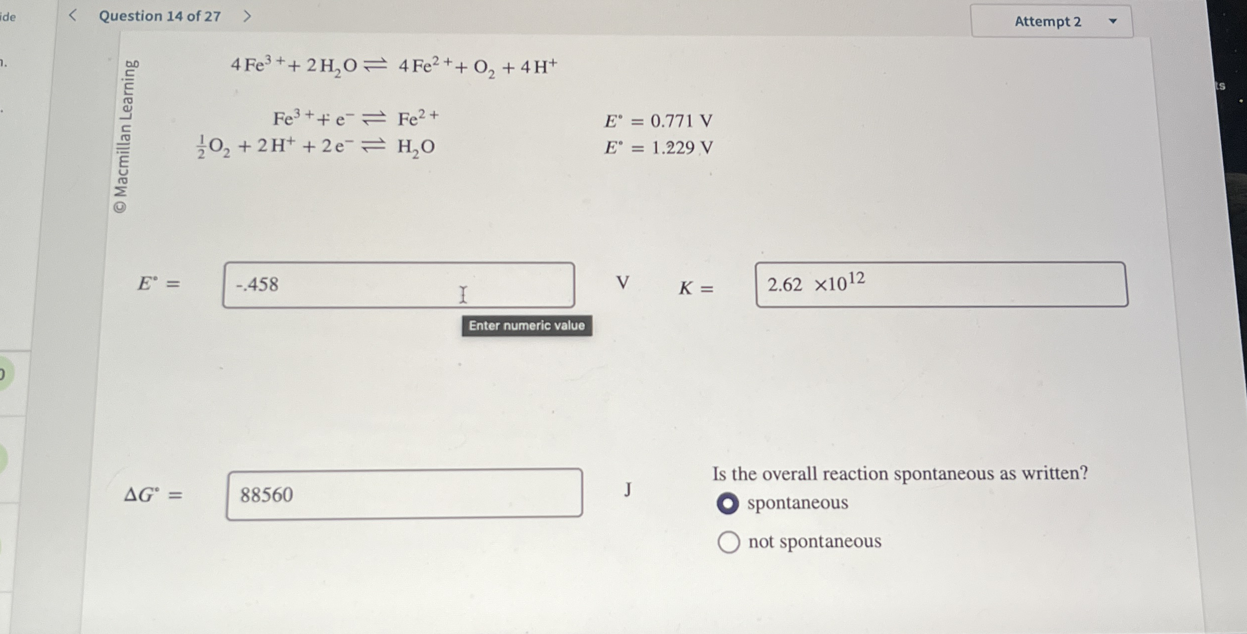 Solved Question 14 ﻿of | Chegg.com