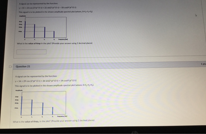 Solved A signal can be represented by the function Y55 +23 | Chegg.com