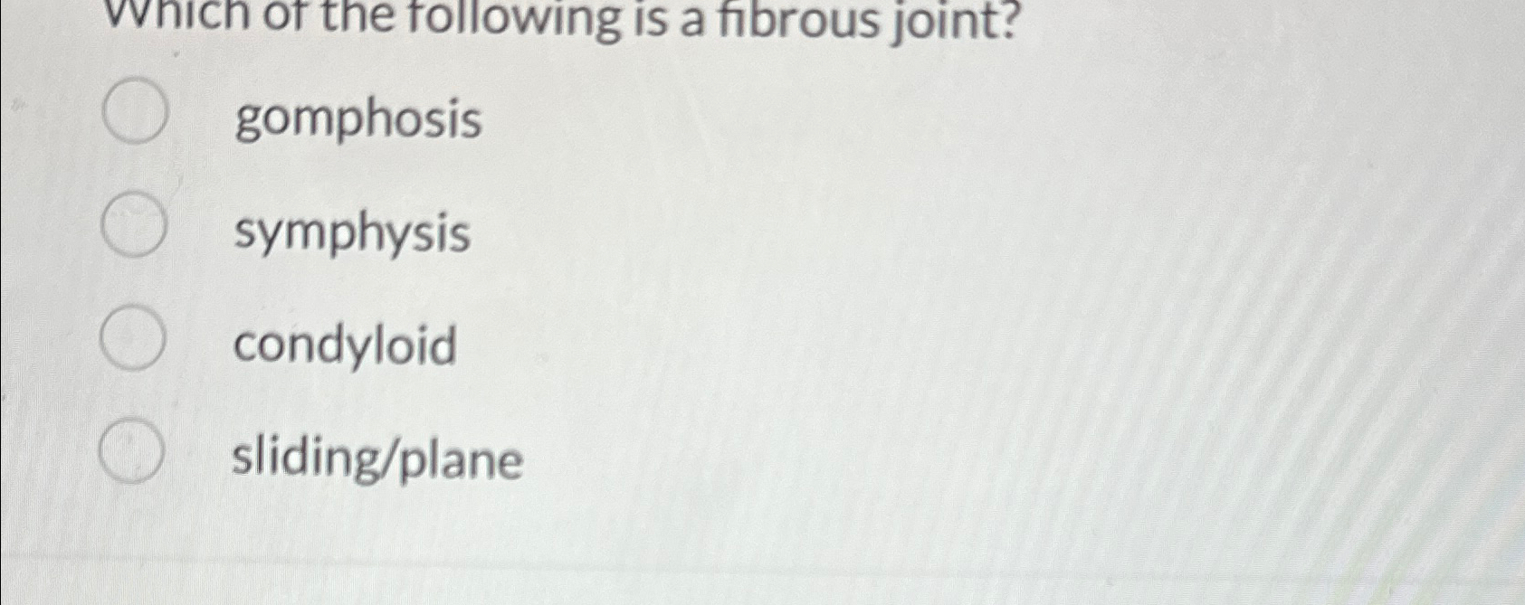 Solved Which of the following is a fibrous | Chegg.com