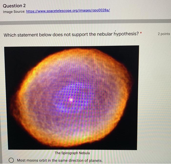 Solved Question 1 Image Source: OpenStax Astronomy Place the | Chegg.com