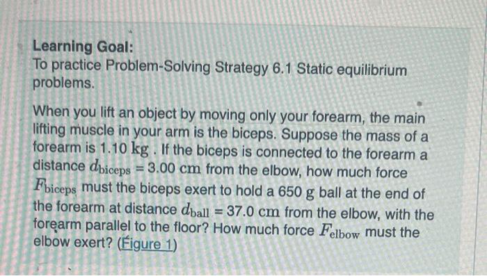 Solved Learning Goal: To practice Problem-Solving Strategy | Chegg.com