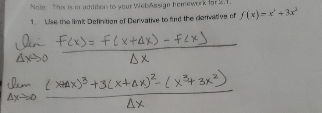 Solved 1. Note: This is in addition to your WebAssign | Chegg.com