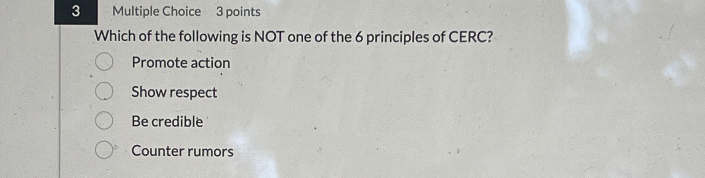 Solved 3Multiple Choice3 ﻿pointsWhich of the following is | Chegg.com