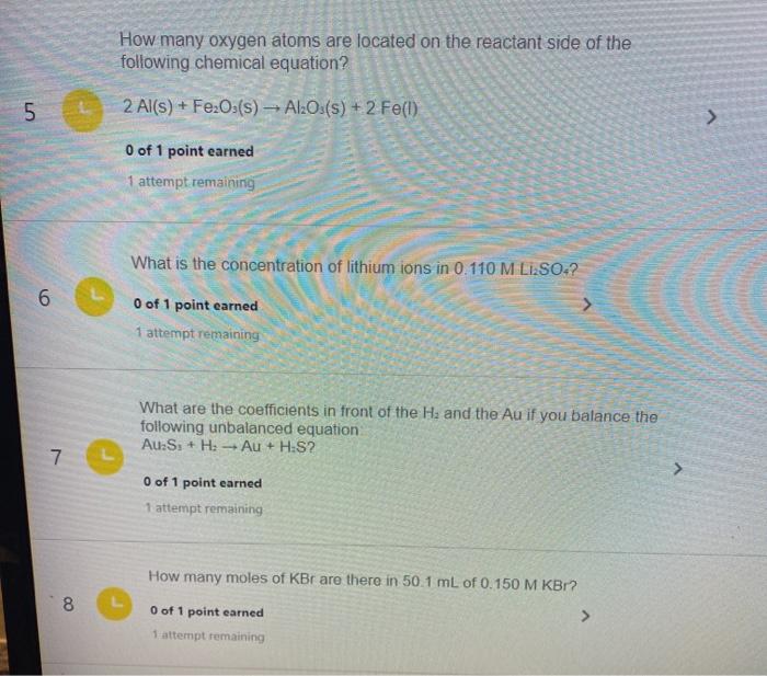 Solved How many oxygen atoms are located on the reactant | Chegg.com