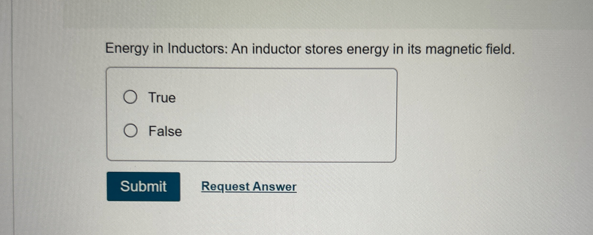 Solved Energy in Inductors: An inductor stores energy in its | Chegg.com
