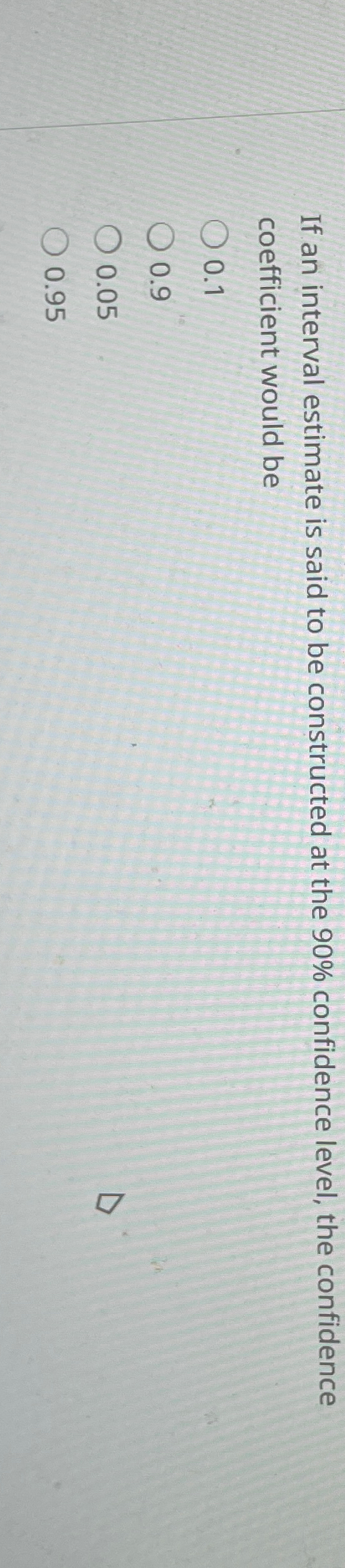 Solved If an interval estimate is said to be constructed at | Chegg.com