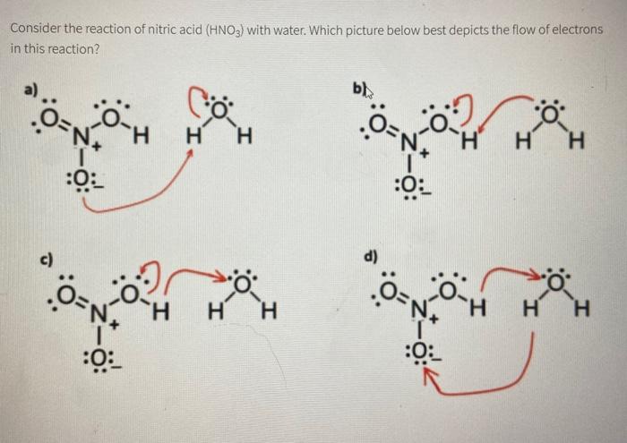 Solved Consider the reaction of nitric acid (HNO3) with | Chegg.com