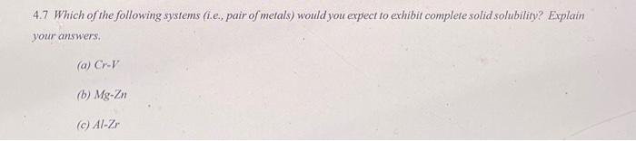 Solved 4.7 Which of the following systems (i.e., pair of | Chegg.com