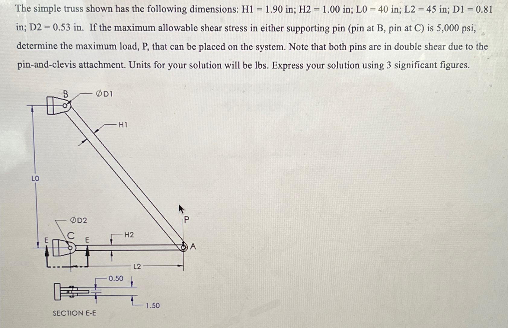 The simple truss shown has the following dimensions: | Chegg.com