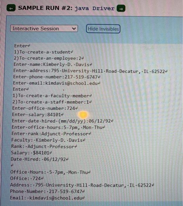 Solved Design A Clas Named Person And Its Two Subclasses 5016
