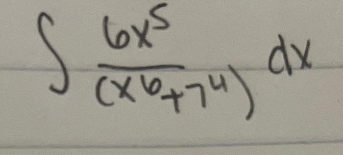 Solved find the following indefinite integral by pattern | Chegg.com