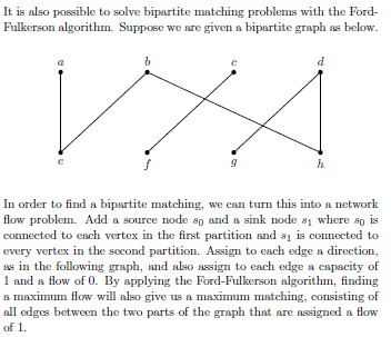 Solved In order to find a bipartite matching, we can turn | Chegg.com