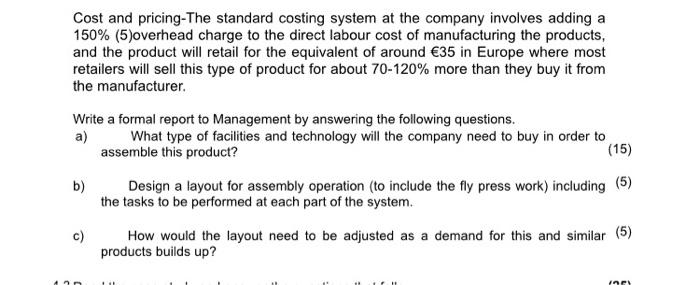 Solved 4.2 Layout and flow case study Weldon hand tools, one | Chegg.com