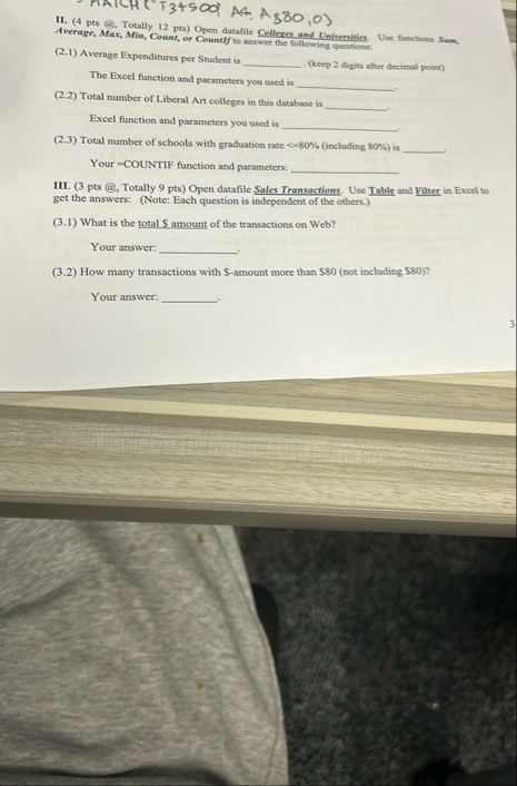 Solved T34500 ﻿A4 ﻿A880,0)11. (4 ﻿pts @. ﻿Totally 12 ﻿pts) | Chegg.com