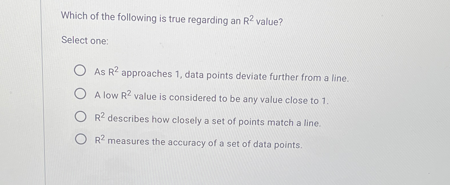 Solved Which of the following is true regarding an R2 | Chegg.com