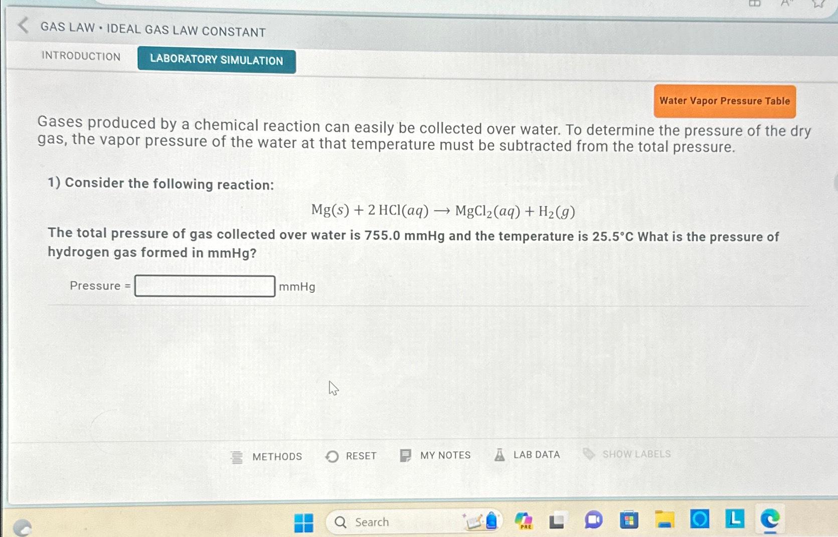 Solved GAS LAW * ﻿IDEAL GAS LAW CONSTANTINTRODUCTIONWater | Chegg.com