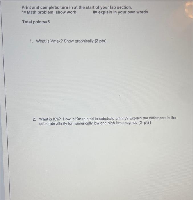 Solved Print and complete: turn in at the start of your lab | Chegg.com