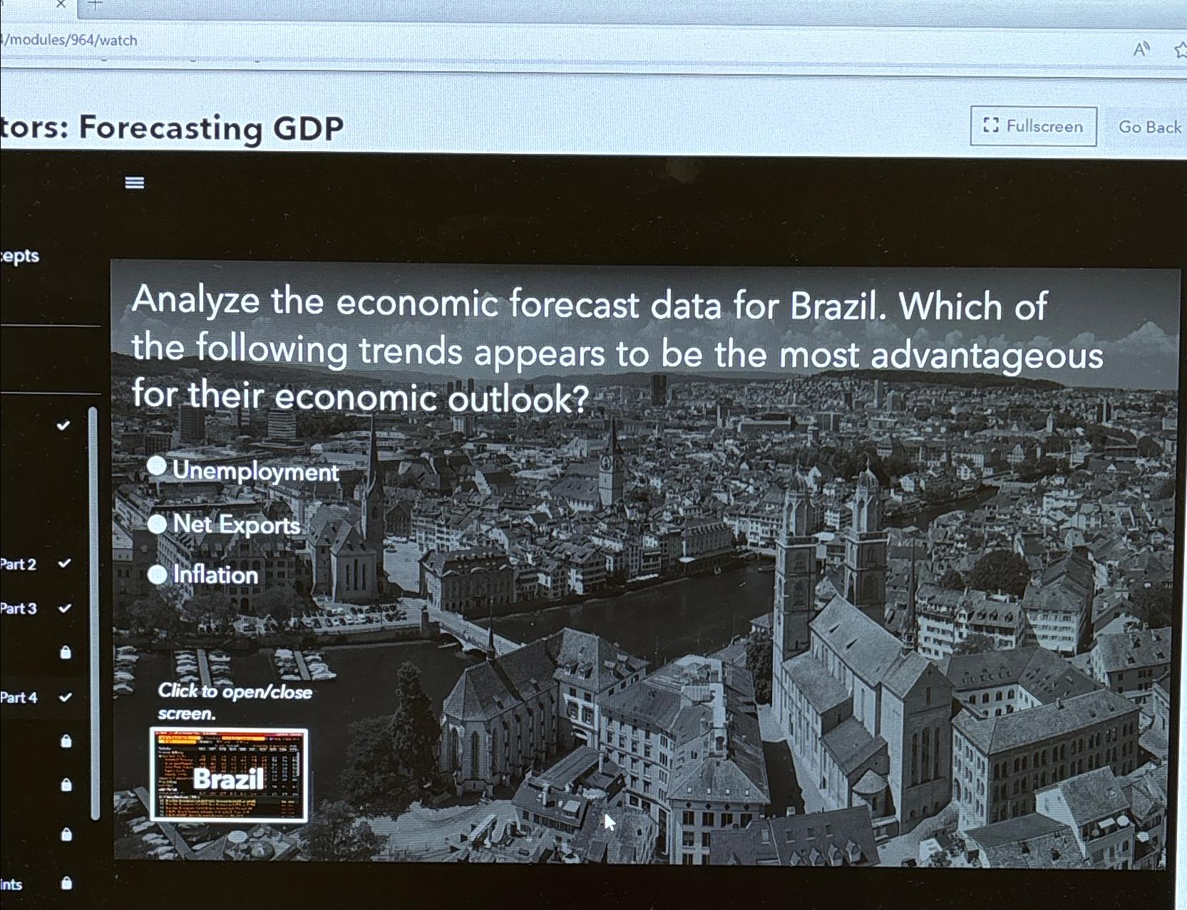 Solved Forecasting GDP三Analyze the economic forecast data | Chegg.com